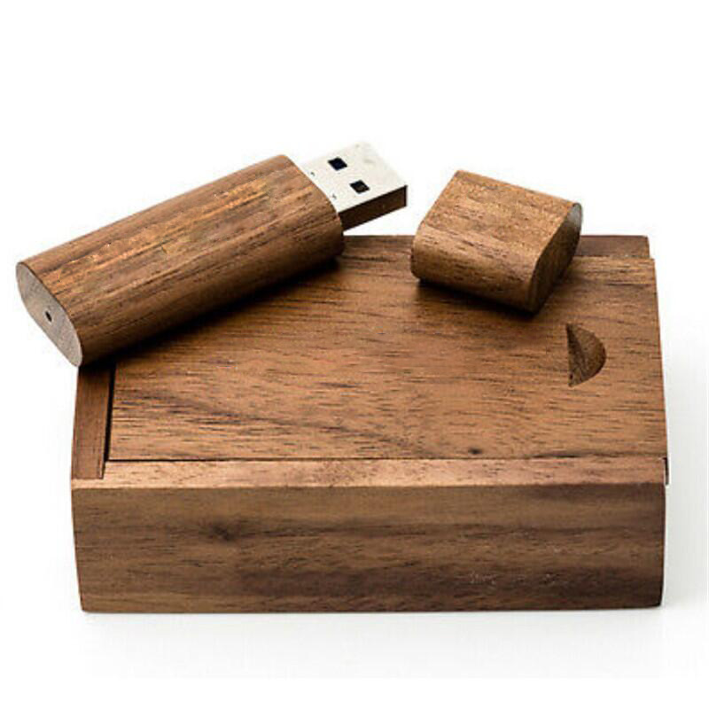 USB Sliding Lid Wood USB Flash Drive