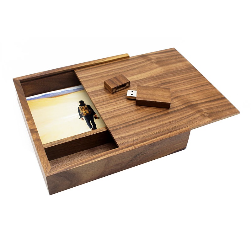 Wood USB+Box USB flash drive