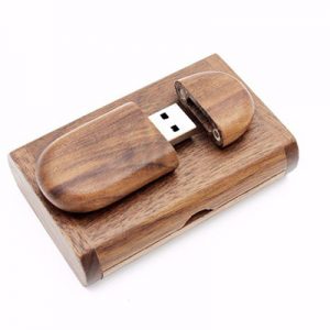 Promotional gift wood USB flash drive