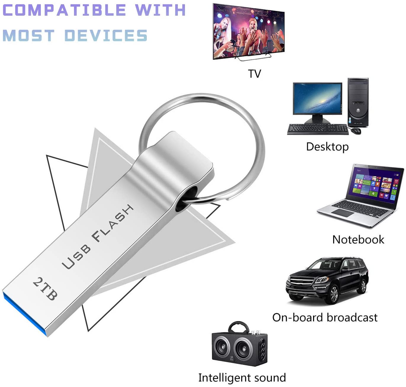 Usb Flash Drive 2tb Metal Memory Stick
